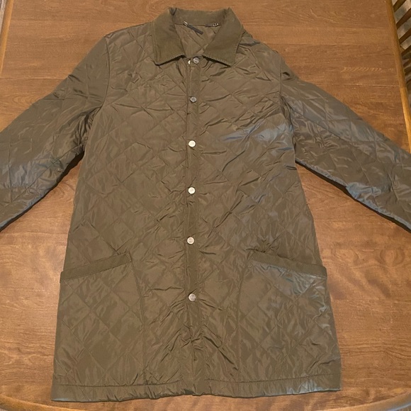 Husky | Jackets & Coats | Husky Olive Quilted Jacket Medium Small ...